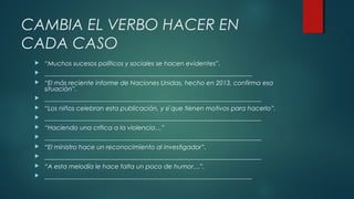 Taller verbo hacer | PPS