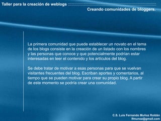 Taller creación de blogs | PDF