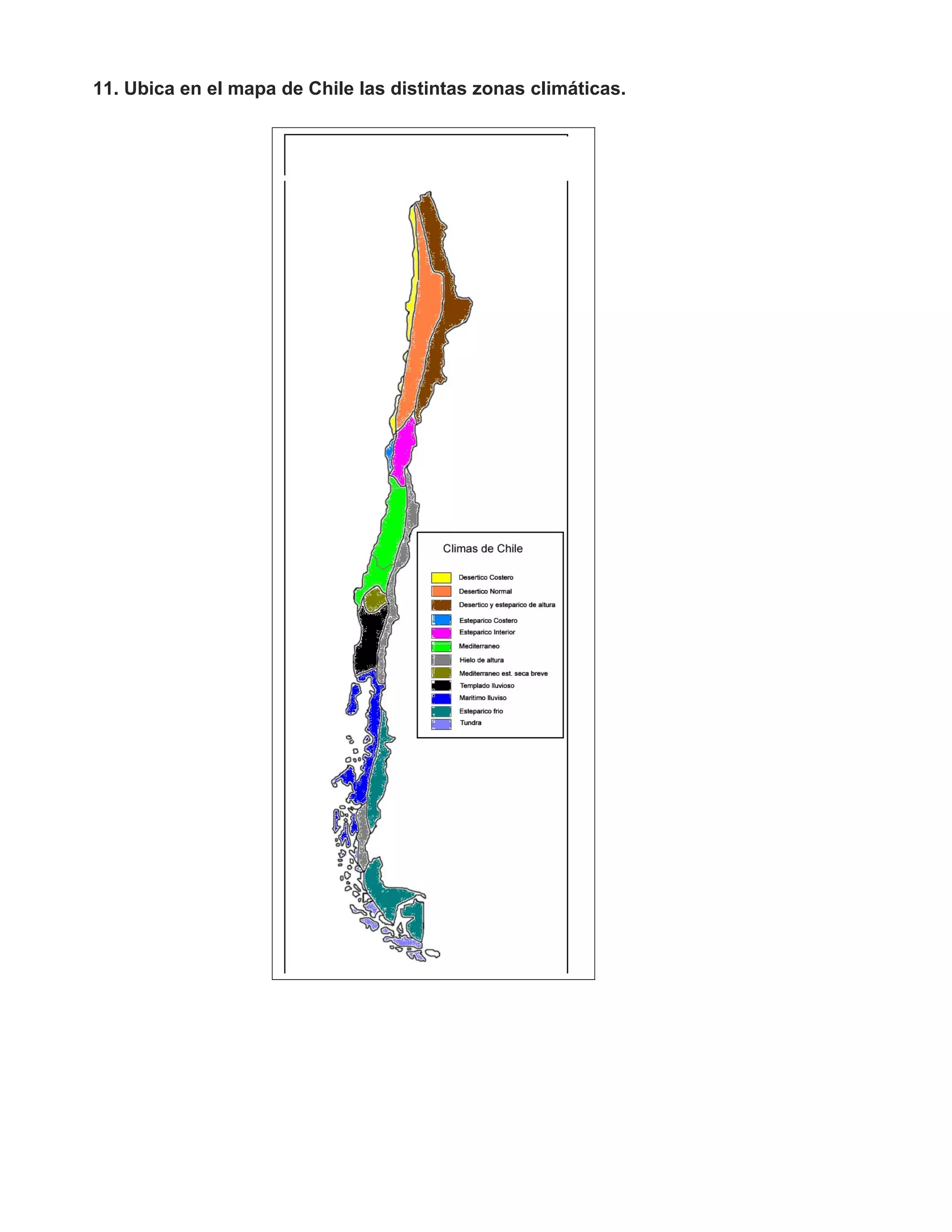 Zonas Climáticas de Chile y adaptaciones | DOC