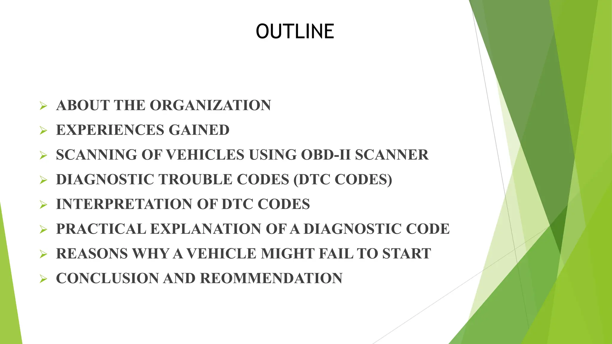 Vehicle Diagnostic | PPTX