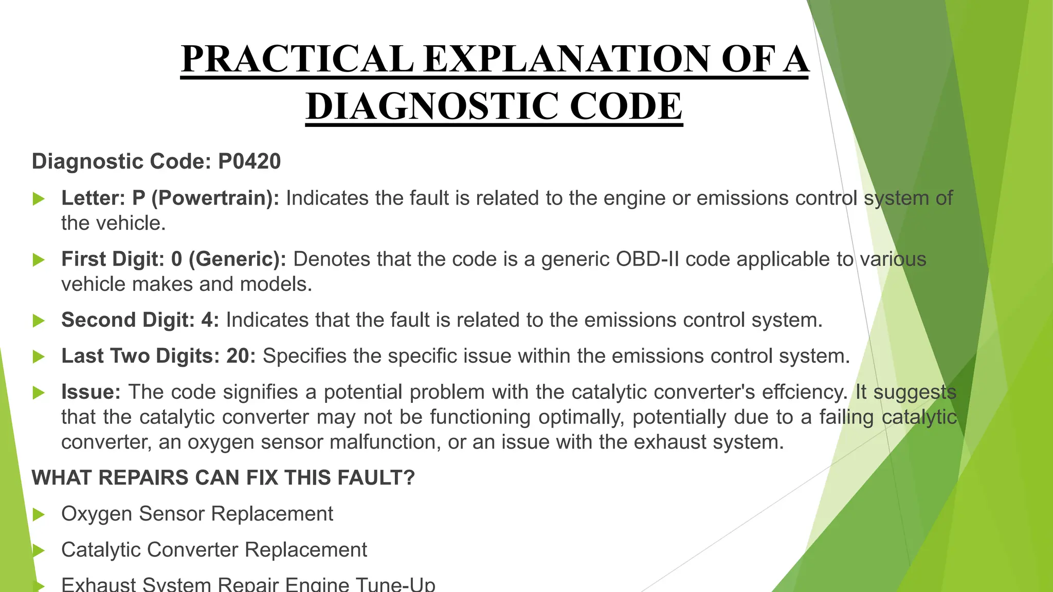 Vehicle Diagnostics | PPTX