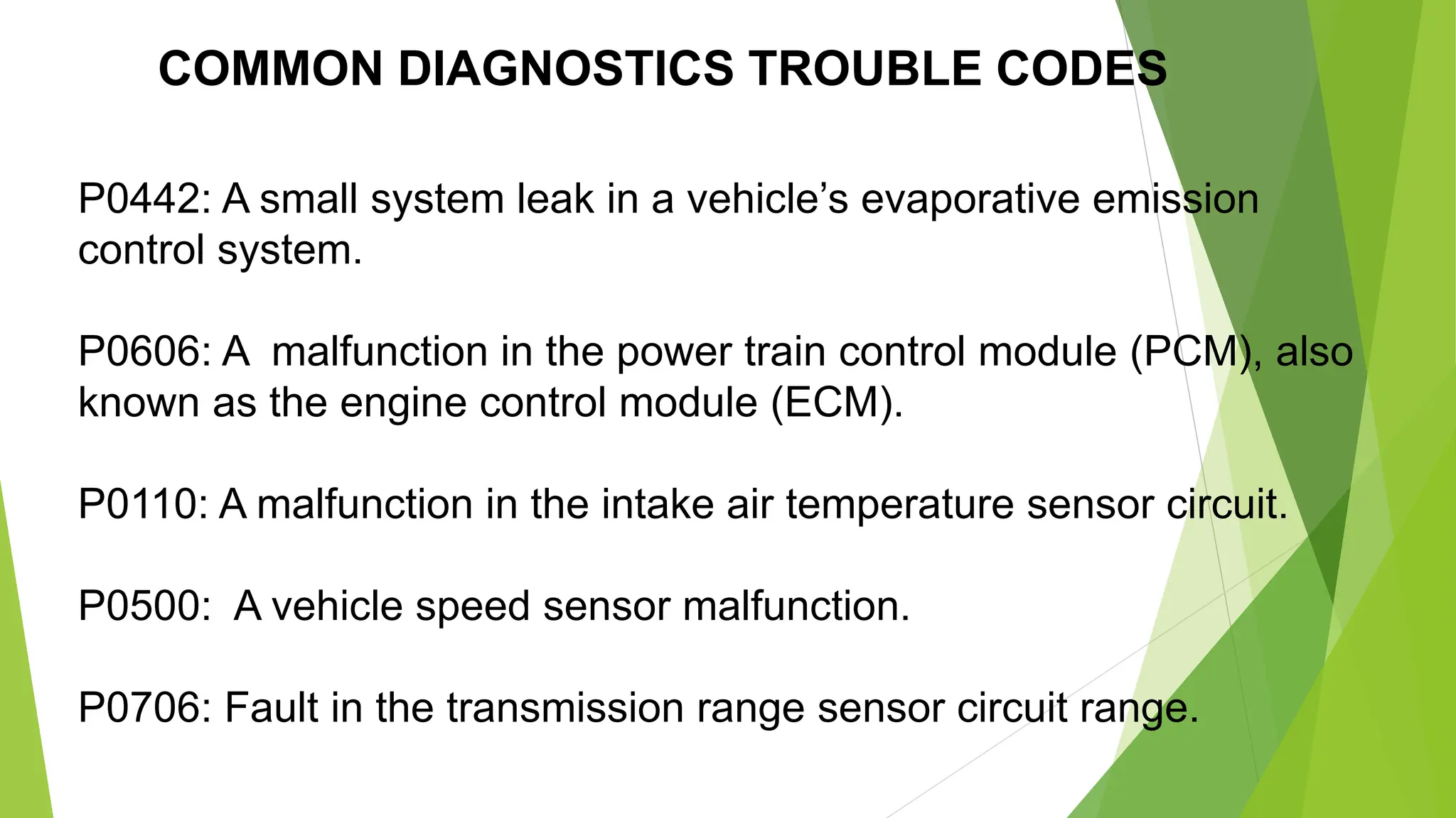 Vehicle Diagnostics | PPTX