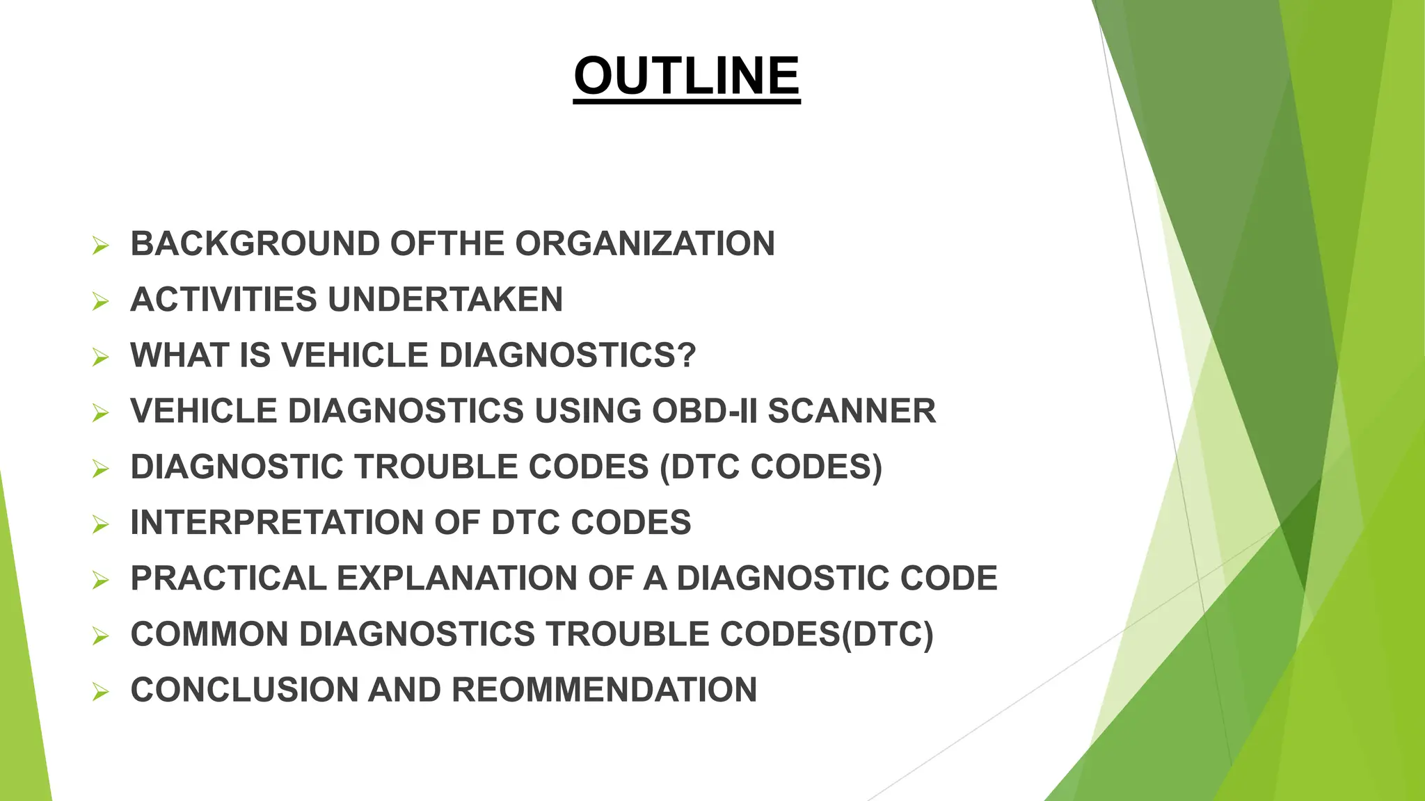 Vehicle Diagnostics | PPTX