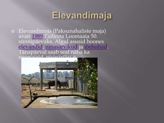 Tallinna loomaaed | PPT