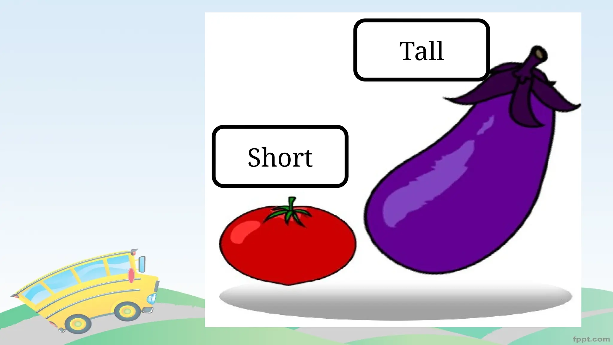 Junior Nursery Lesson all about Tall and short objects | PPTX