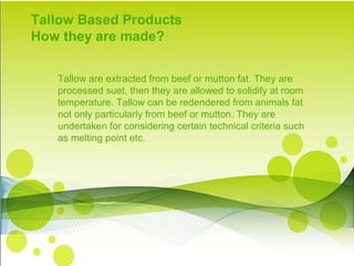 Benefits of Organic Fed Cattle's Tallow Balm. | PPT