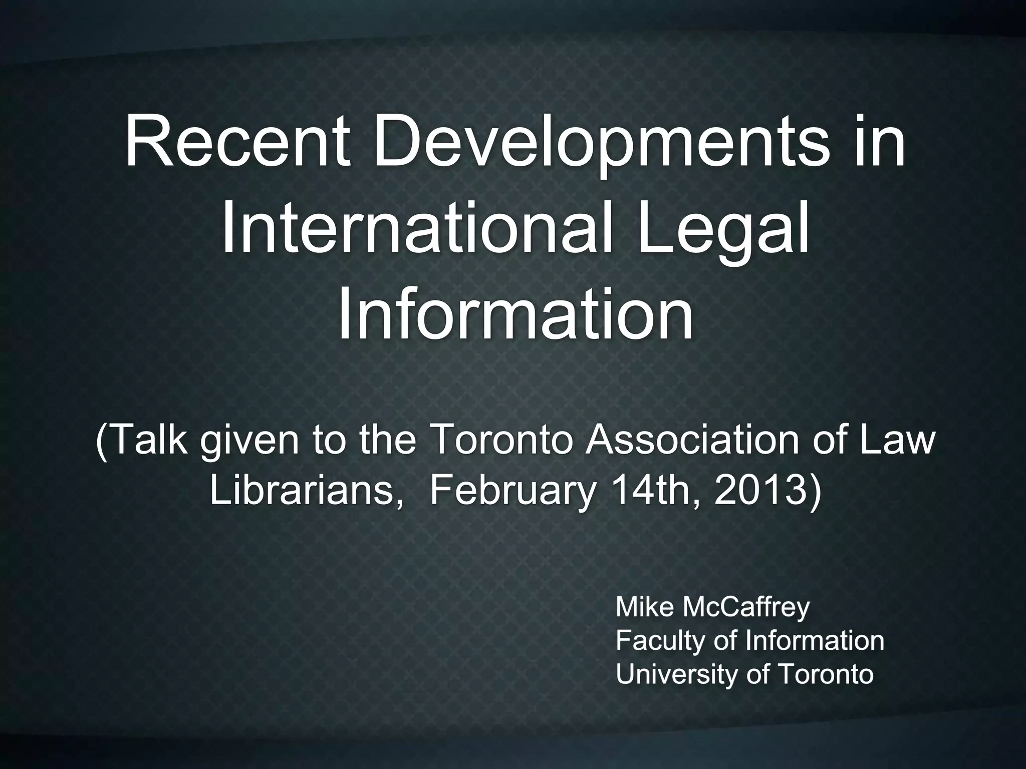 Canadian Treaty Practice | PPT