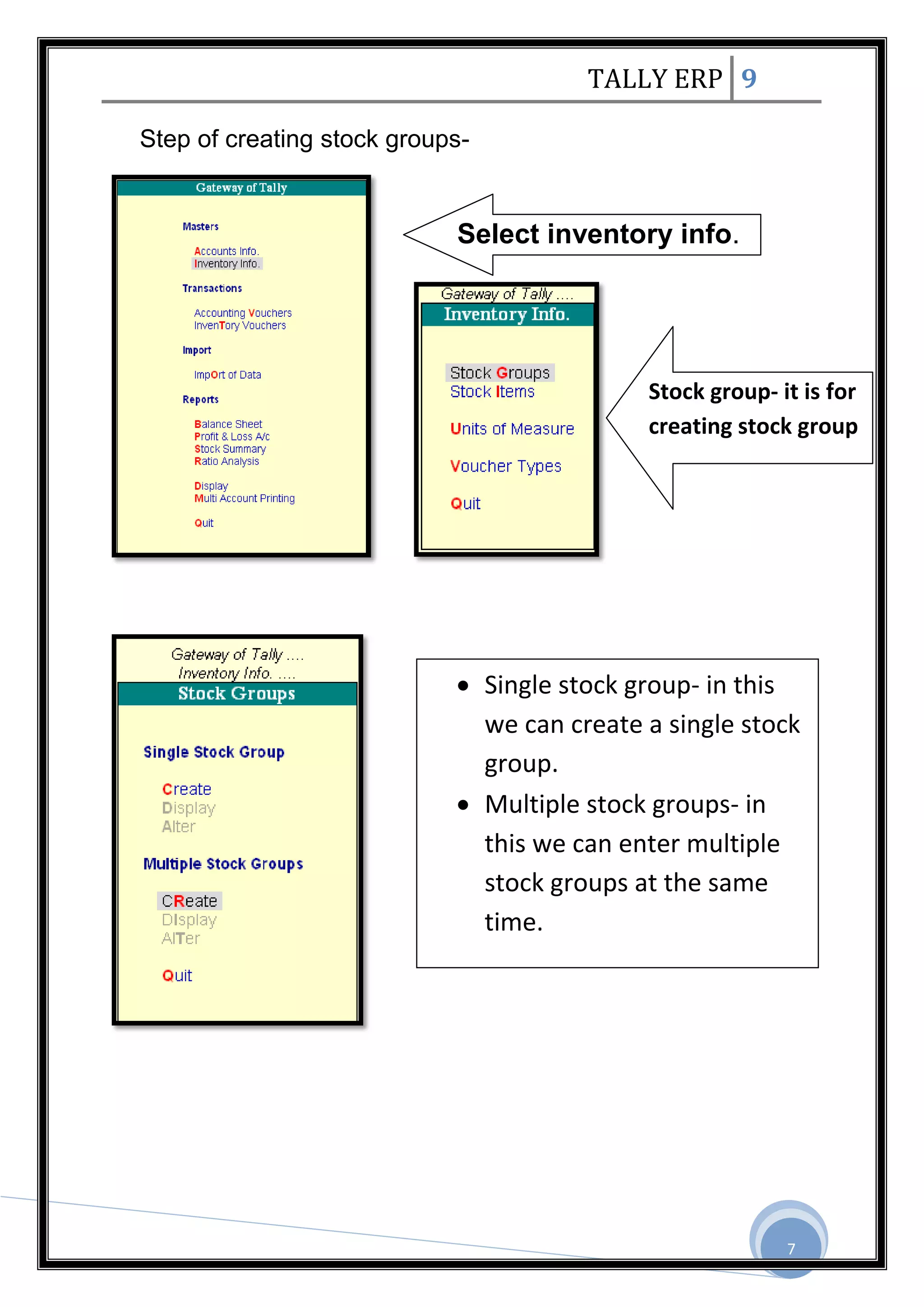 Tally ERP in ITT | PDF