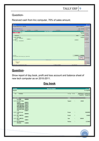 Tally ERP in ITT | PDF