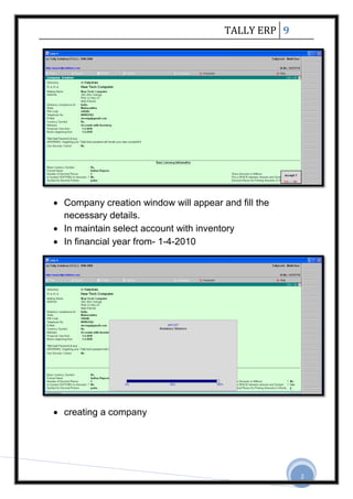 Tally ERP in ITT | PDF