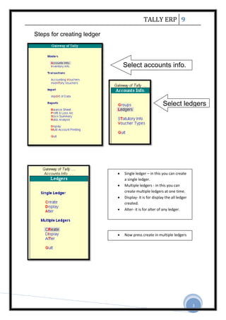 Tally ERP in ITT | PDF