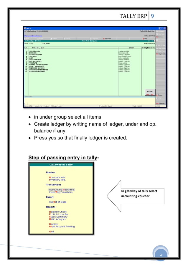 Tally ERP in ITT | PDF | Business Accounting & Finance | Business