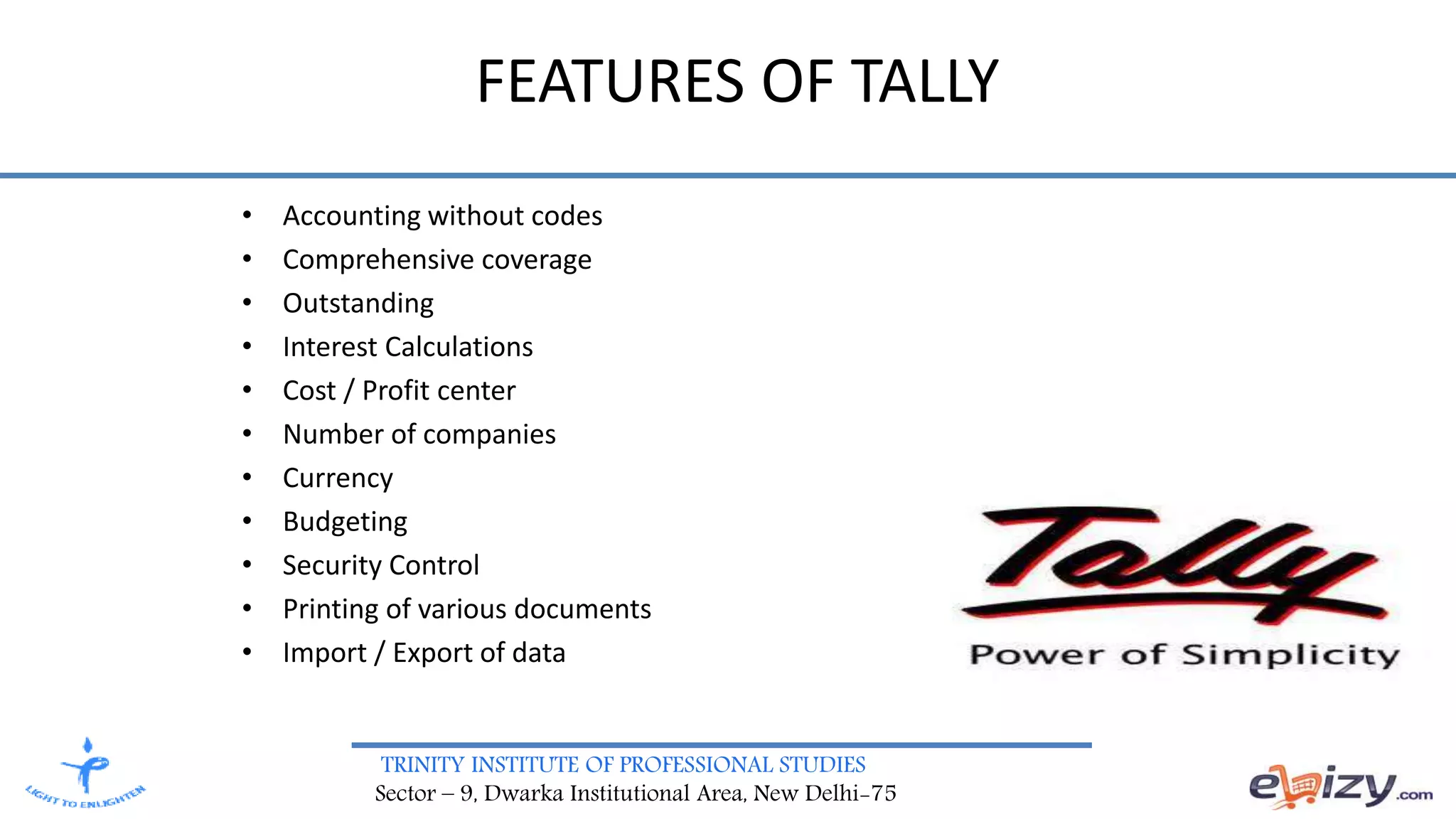 INTRODUCTION TO TALLY | PPTX
