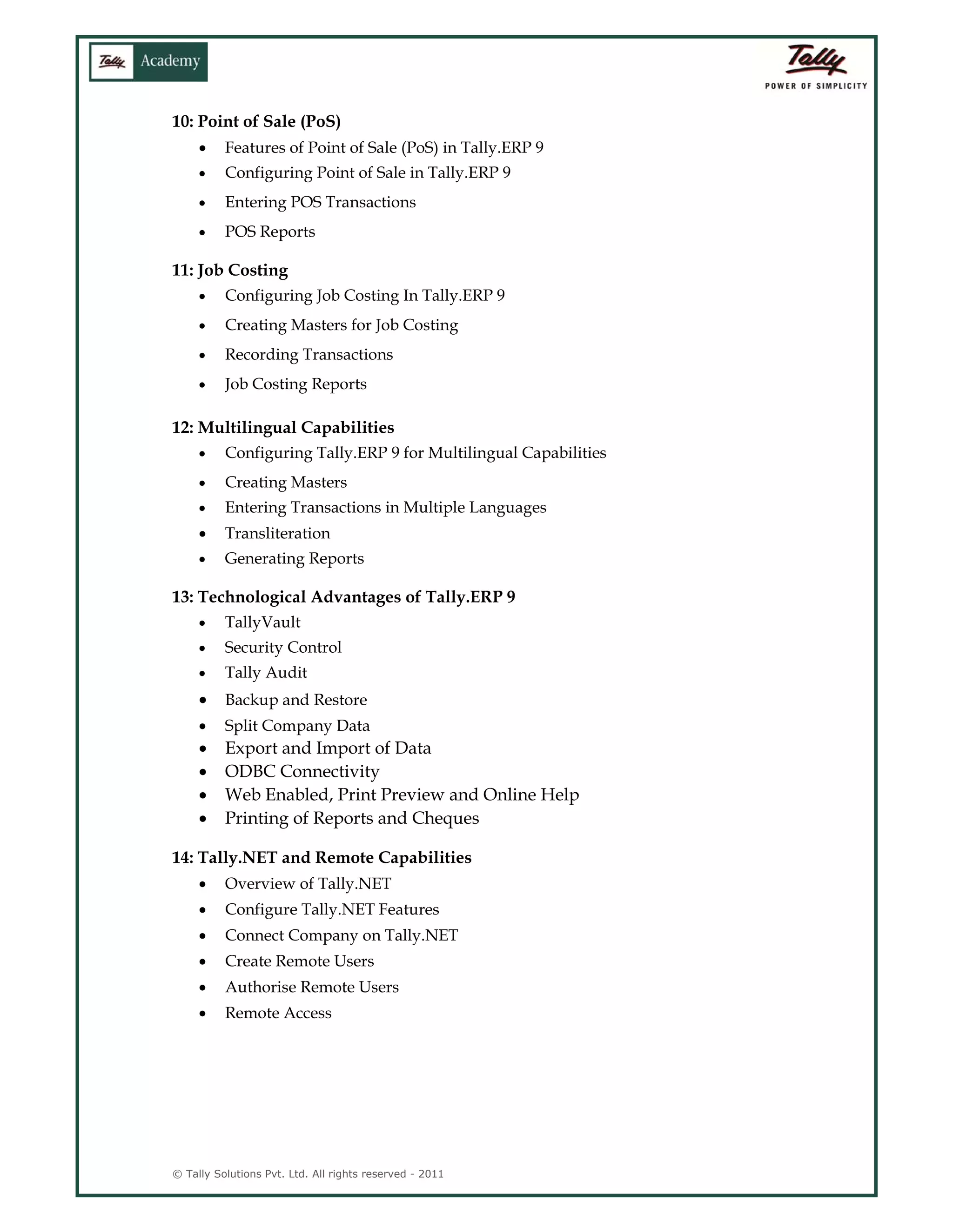 Tally | PDF