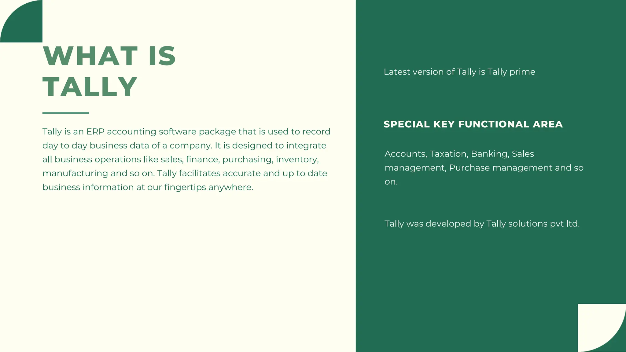 Tally and its advantages, how tally works, disadvantages also | PPTX