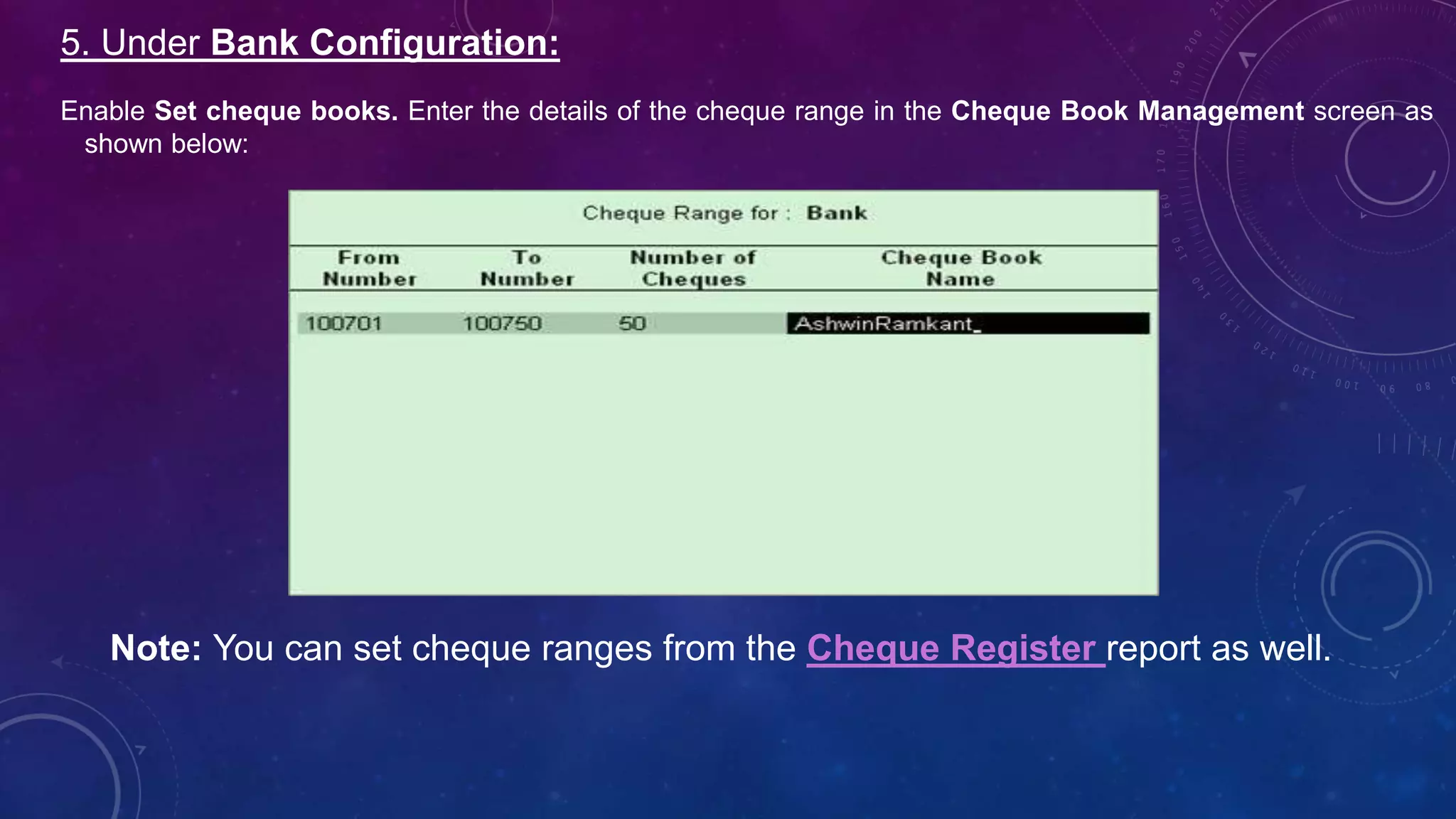 Banking Utilities in Tally Erp.9 | PPTX