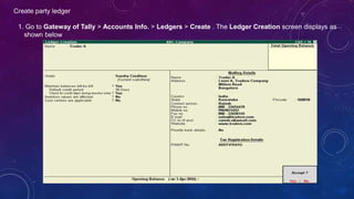 Banking Utilities in Tally Erp.9 | PPTX