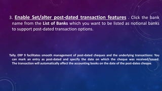 Banking Utilities in Tally Erp.9 | PPTX