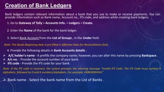 Banking Utilities in Tally Erp.9 | PPTX