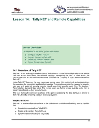 Tally.net and remote capabilities | PDF
