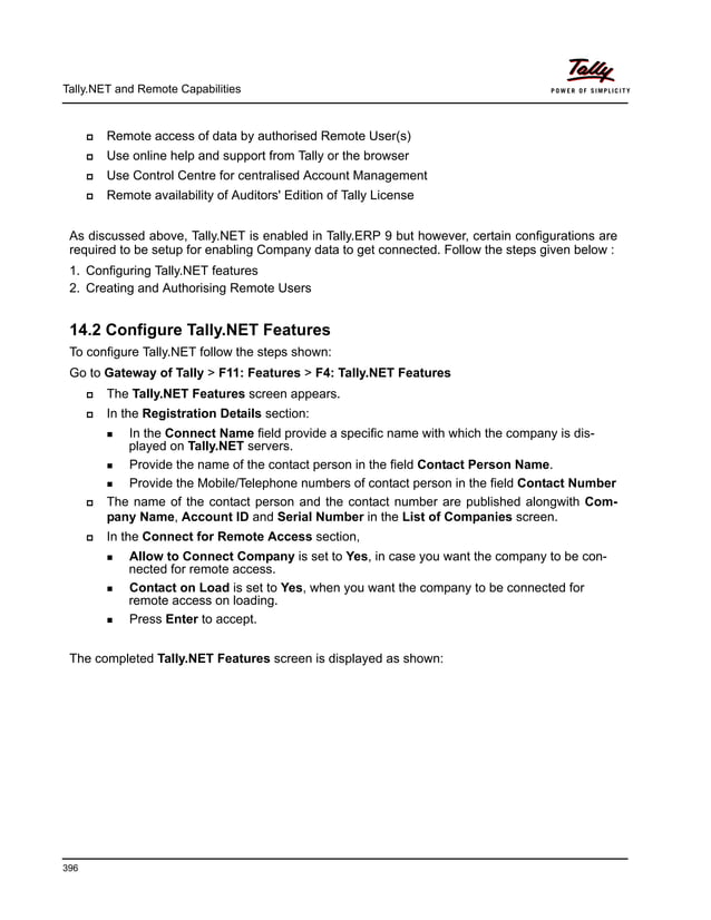 Tally.net and remote capabilities | PDF