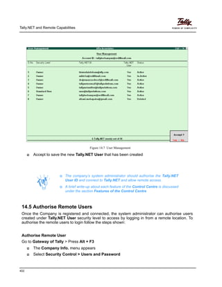 Tally.net and remote capabilities | PDF