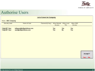 Tally.net remote access_and_sms | PPS