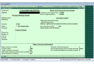 Tally | PPT | Computing | Technology & Computing