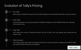 Tally Software New Pricing in 2024.. pdf. | PDF
