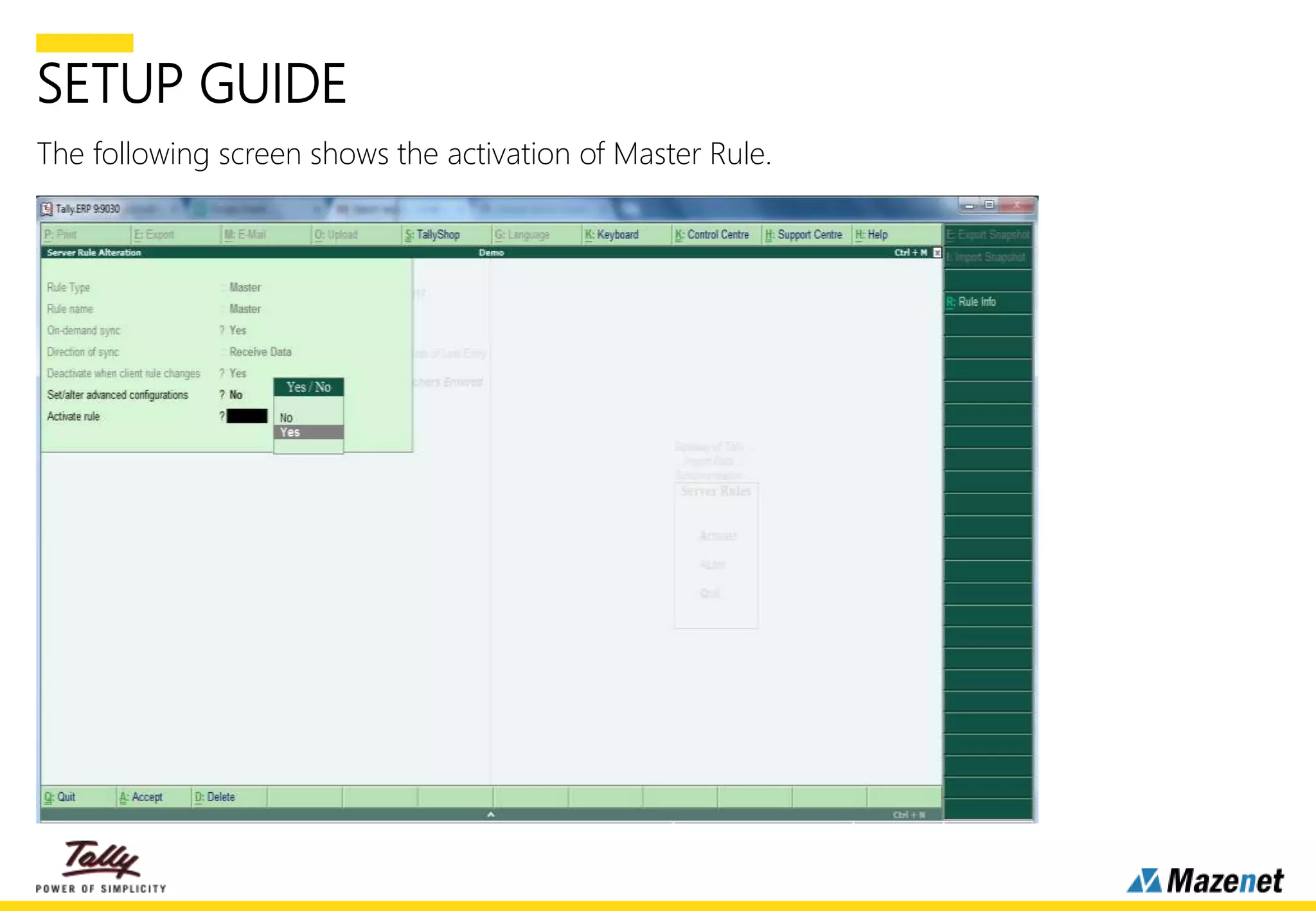 Tally auto synchronization | PPTX