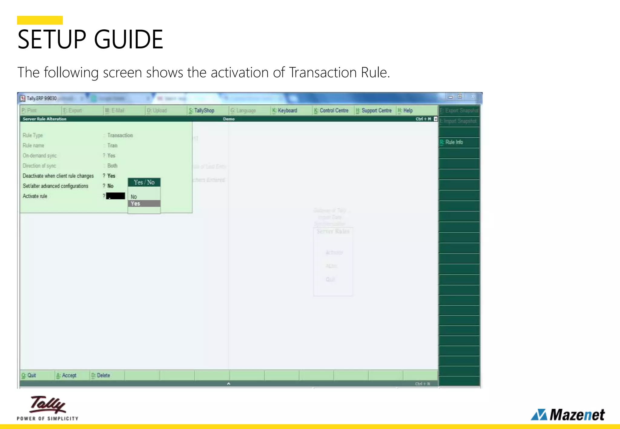 Tally auto synchronization | PPTX