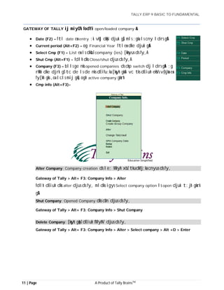 Tally.ERP 9 book by Tally Brains (Technobrains Education Pvt. Ltd.) | PDF