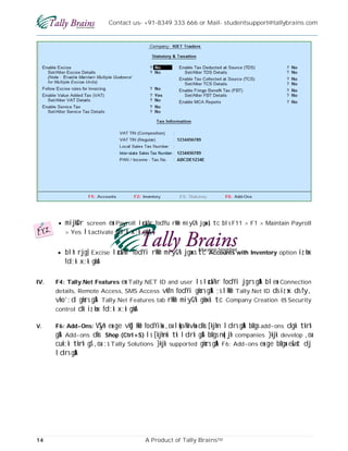 Tally.ERP 9 book by Tally Brains (Technobrains Education Pvt. Ltd.) | PDF