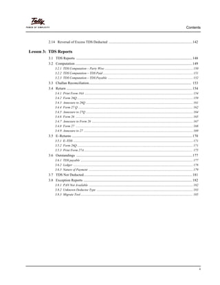 TDS in Tally ERP 9 | PDF