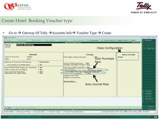 Tally erp9 help for hotel module | PDF