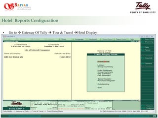 Tally erp9 help for hotel module | PDF