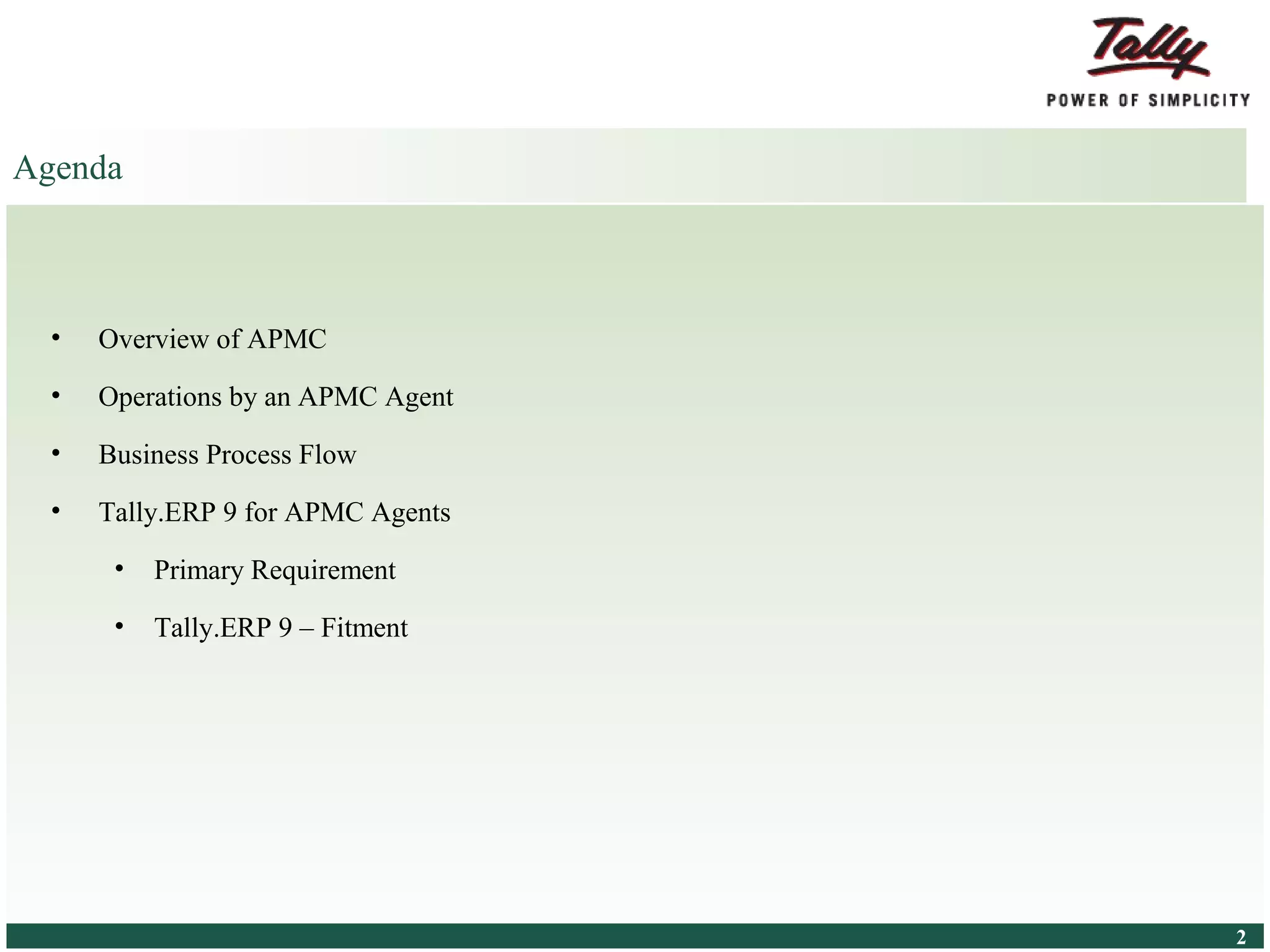 Tally.ERP 9 for apmc | PPS