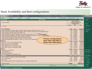Tally.ERP 9 for it hardware vendors | PPS