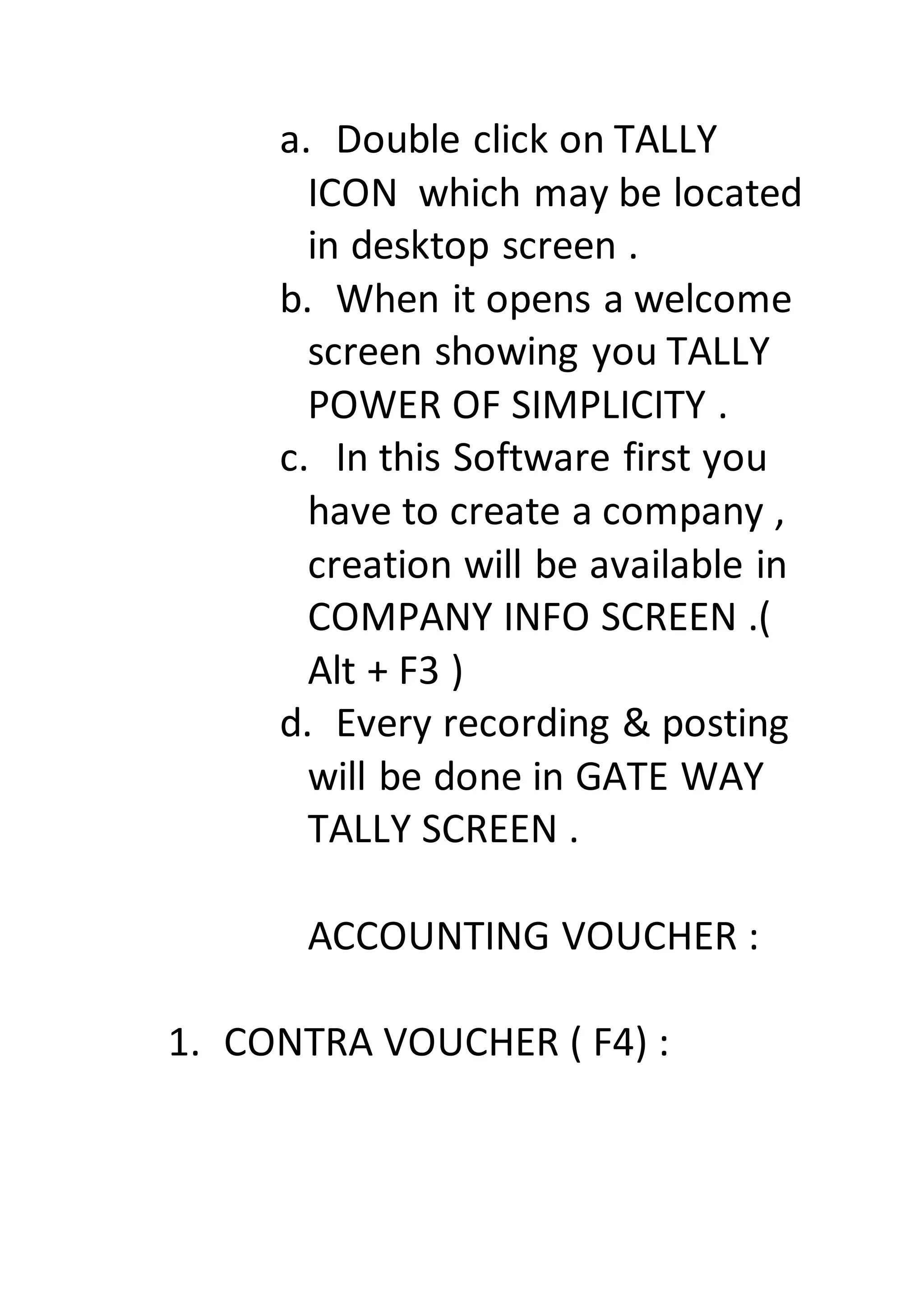 Tally erp 9 notes | DOCX
