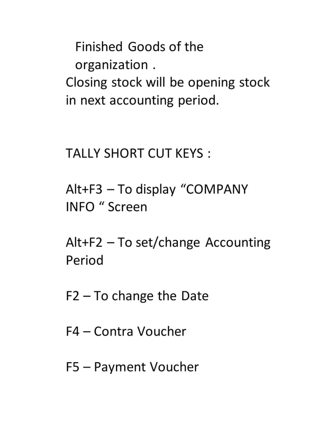 Tally erp 9 notes | DOCX | Business Accounting & Finance | Business