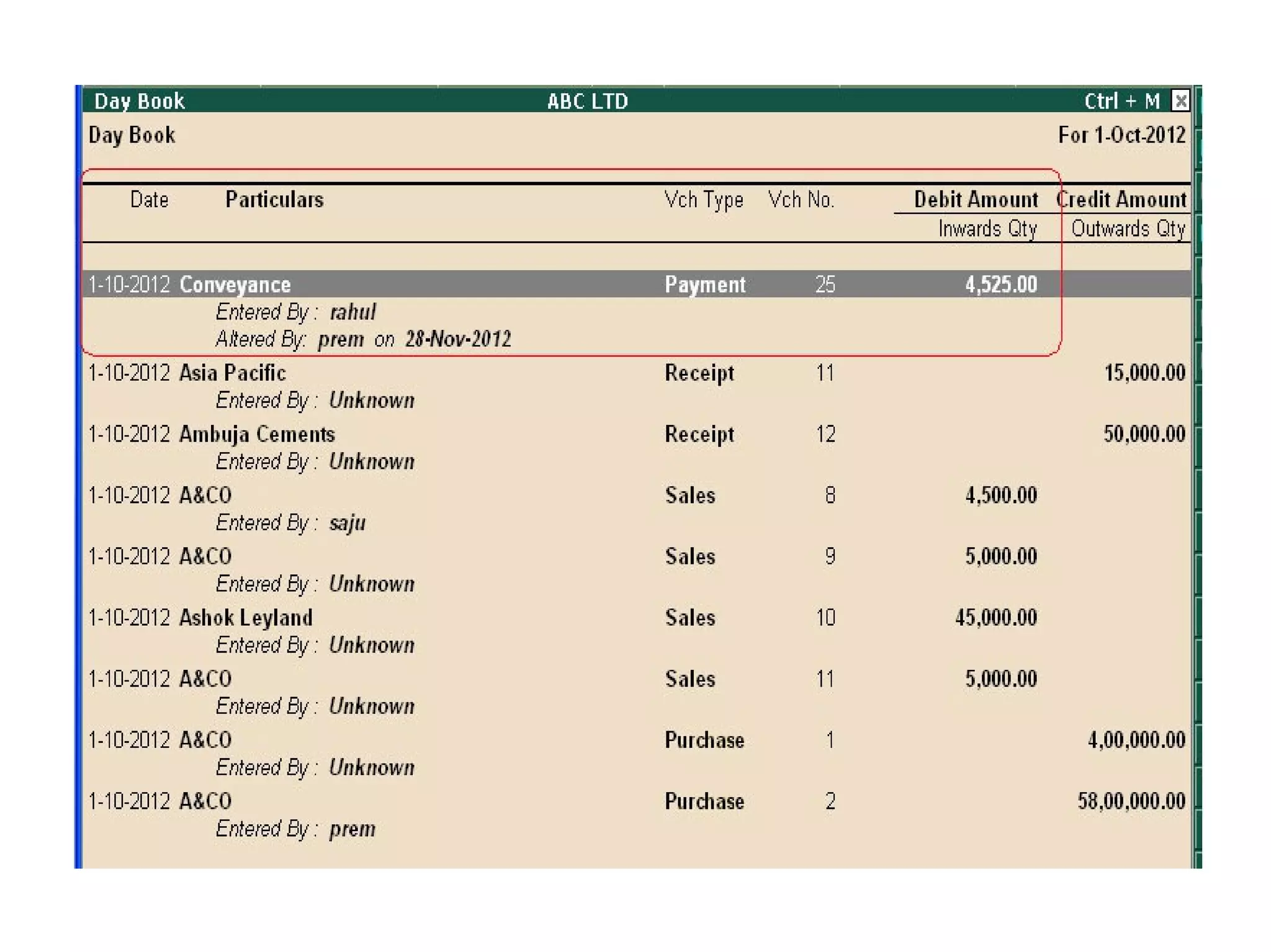 How to Trace the Culprit behind Modification or Deletion of Vouchers in Tally ERP 9? | PDF