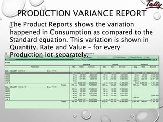 Tally erp for manufacturing | PPSX