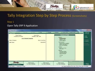 Data Integration & Migration for Tally ERP Integration | PPT