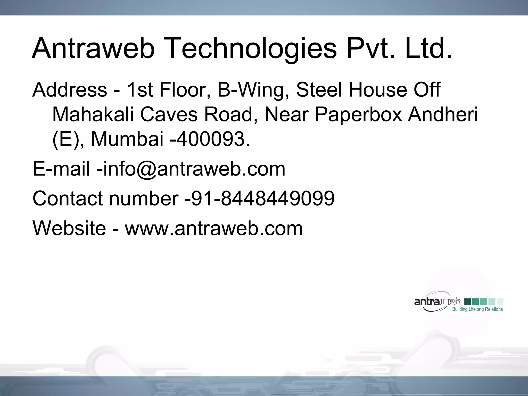 Tally for every business antraweb | PPT