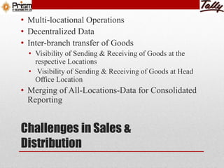Tally for sales&distribution | PPT
