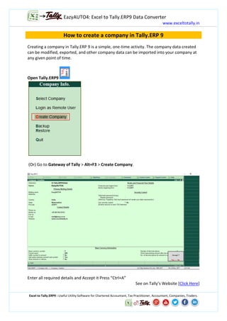 Tally.ERP9 Help & Settings PDF File | PDF