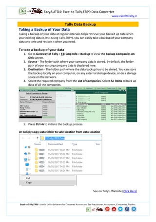 Tally.ERP9 Help & Settings PDF File | PDF