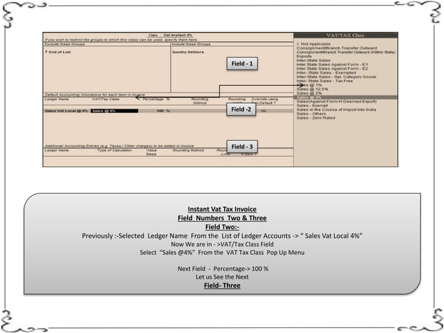 02 Tally instant tax invoice landscape | PPT