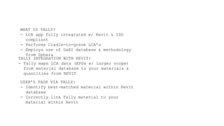 Tally Life Cycle Analysis - Powerpoint__ | PPT