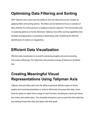 Tallyman Axis The Future of Data Analysis and Visualization | PDF